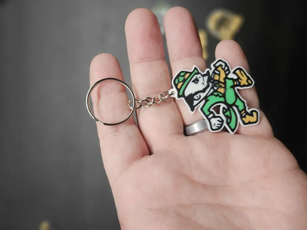 Notre Dame - Fighting Irish Keychain by oSPARKSo MakerWorld: Download ...