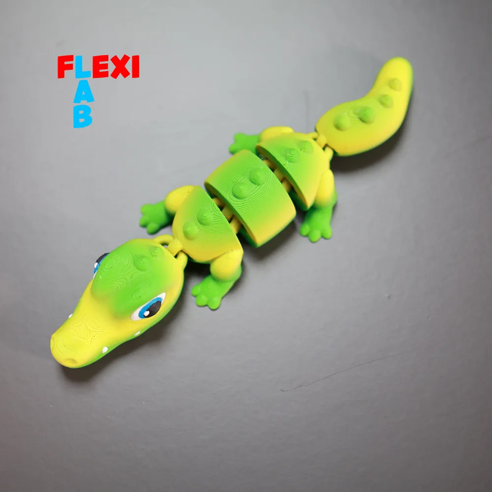 Flexi Crocodile Mini Tiny Articulated Toy by FlexiLAB MakerWorld: Download Free 3D Models