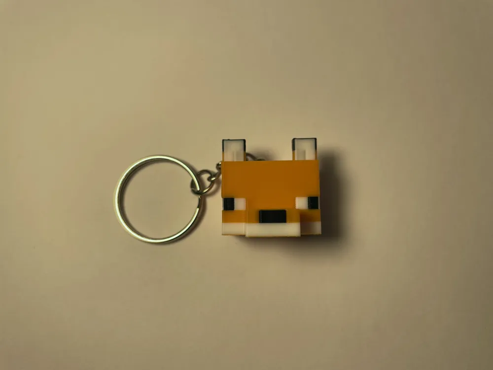 Minecraft Fox Keychain by T MakerWorld: Download Free 3D Models
