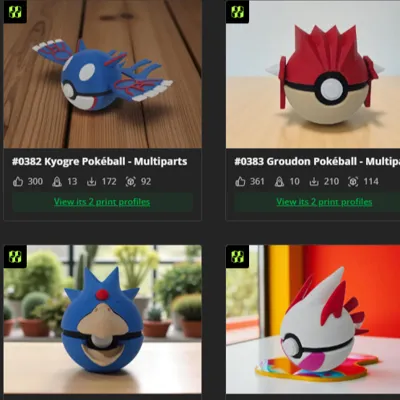 Pokemon Collection | Collection - MakerWorld: Download Free 3D Models