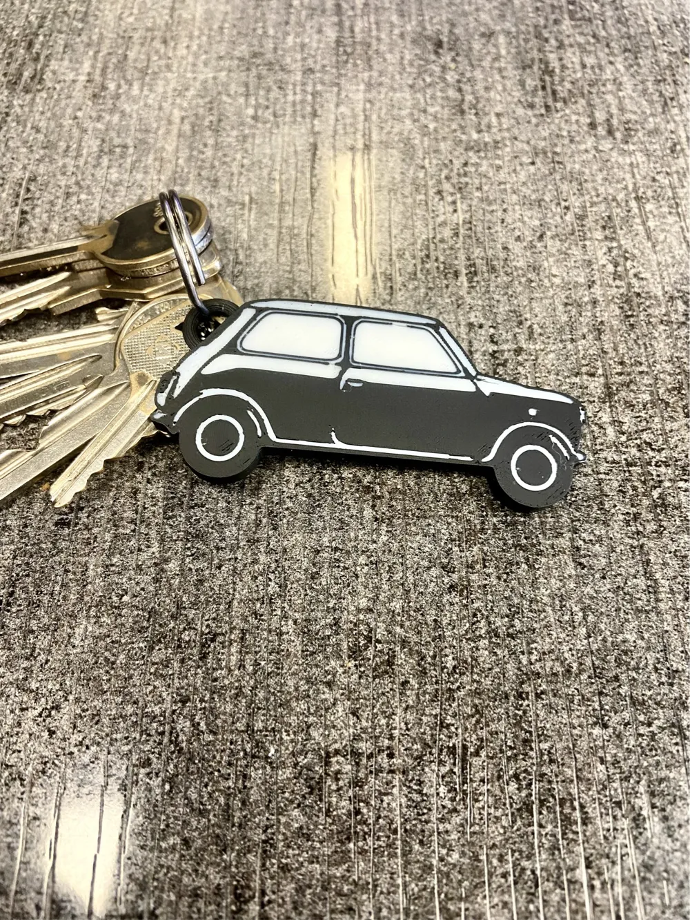 mini cooper keychain - Free 3D Print Model - MakerWorld